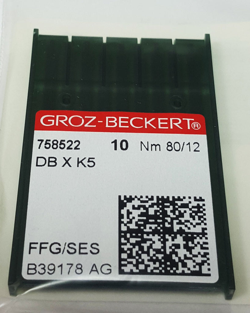 GROZ-BECKERT 80/12 LIGHT BALL POINT NEEDLE - 10 PACK - 10-DBXK5-80FFG – TEXMACDirect
