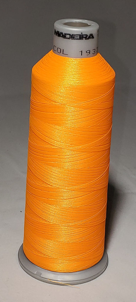 Madeira 918-1937 Fluorescent Orange Embroidery Thread Cone – 5500 Yard ...