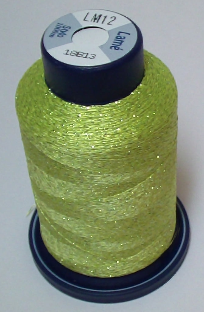 Chartreuse Lame' Stylo Sparkling Embroidery Thread - 1000 Meters LM12 ...